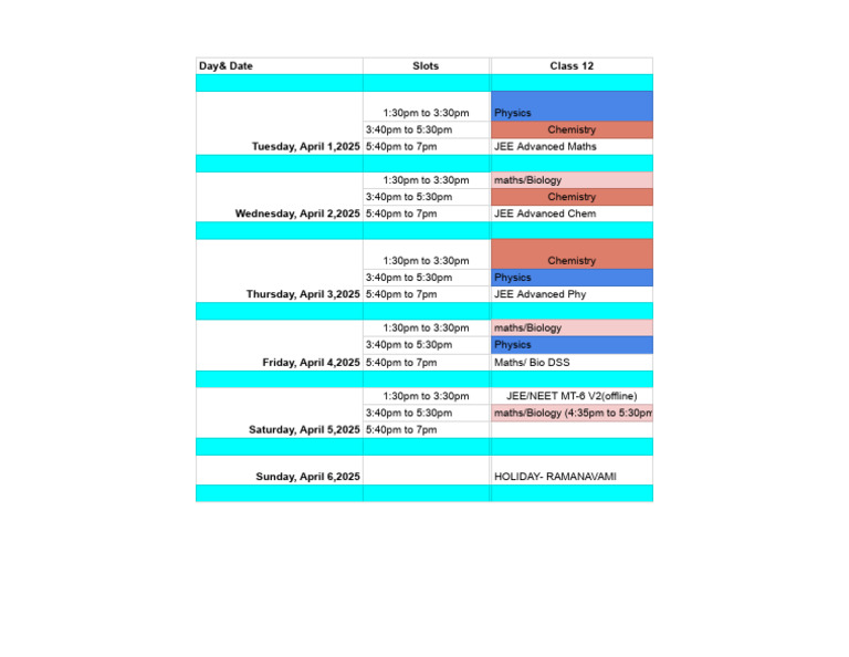 12th WS Apr 1st Week | PDF