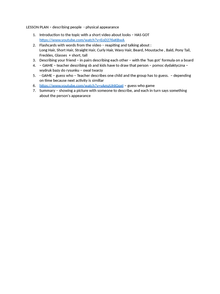 Lesson Plan | PDF
