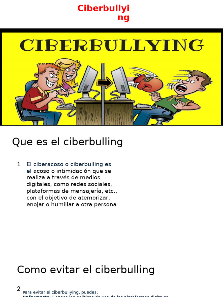 Cómo prevenir el ciberbullying | PDF