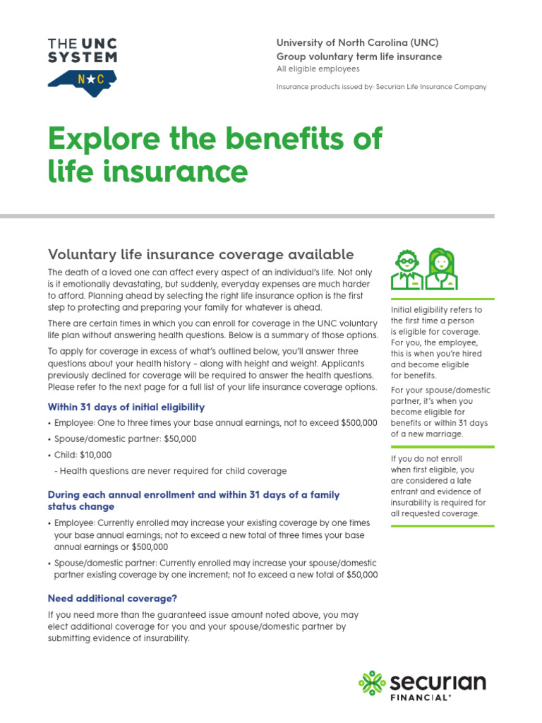 UNCS-Life-Insurance-Summary-including-rates-Eff-1.1.2023 | PDF | Life ...