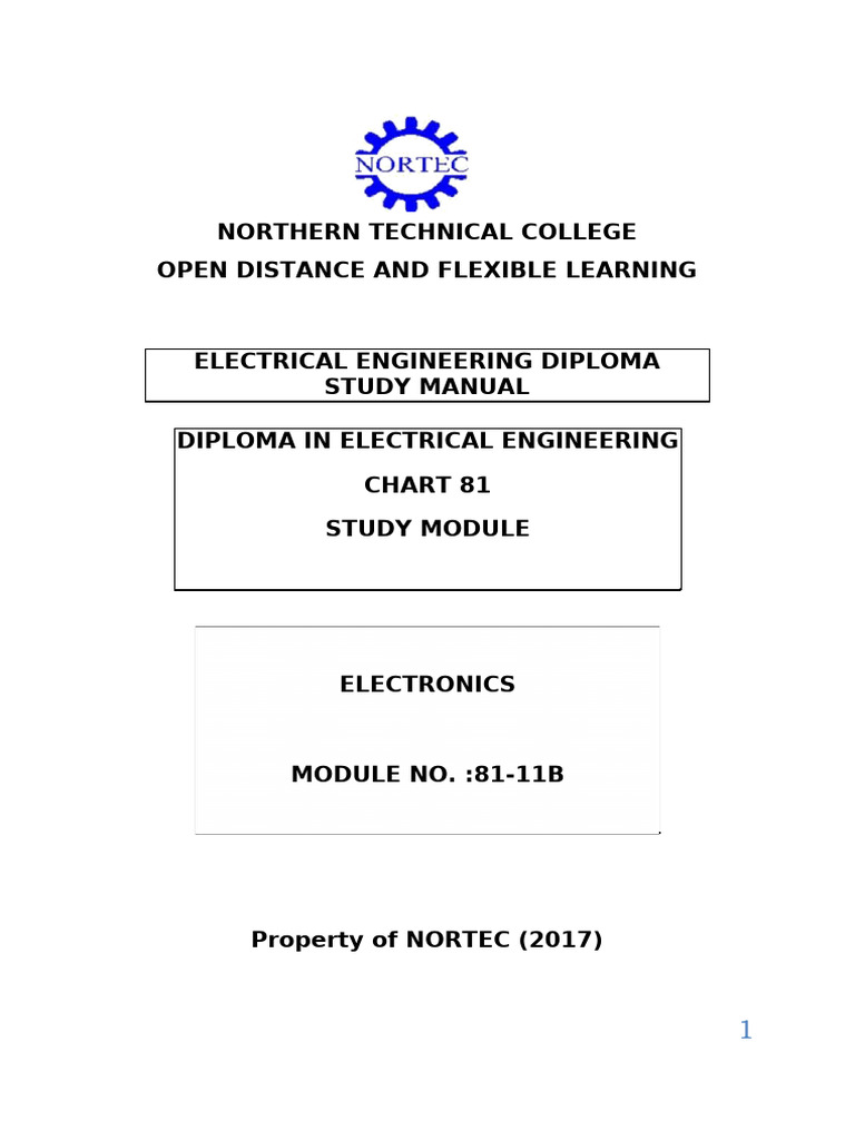 Electronics Module Final - Justin | PDF | Rectifier | P–N Junction