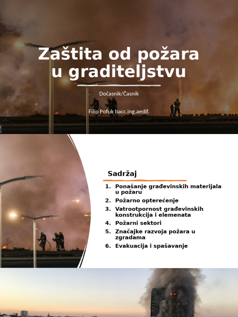 Zaštita od požara u graditeljstvu_Filip Pofuk | PDF