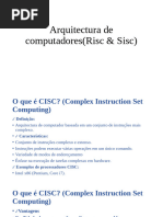 Tema 6 - Arquitetura CISC X RISC | PDF | Unidade central de ...