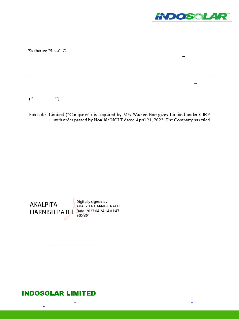 INDOSOLAR_24042023142311_INDOSOLAR | PDF
