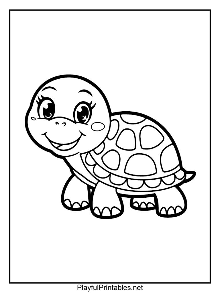Cute Animals Coloring Pages For Kids 8 | PDF
