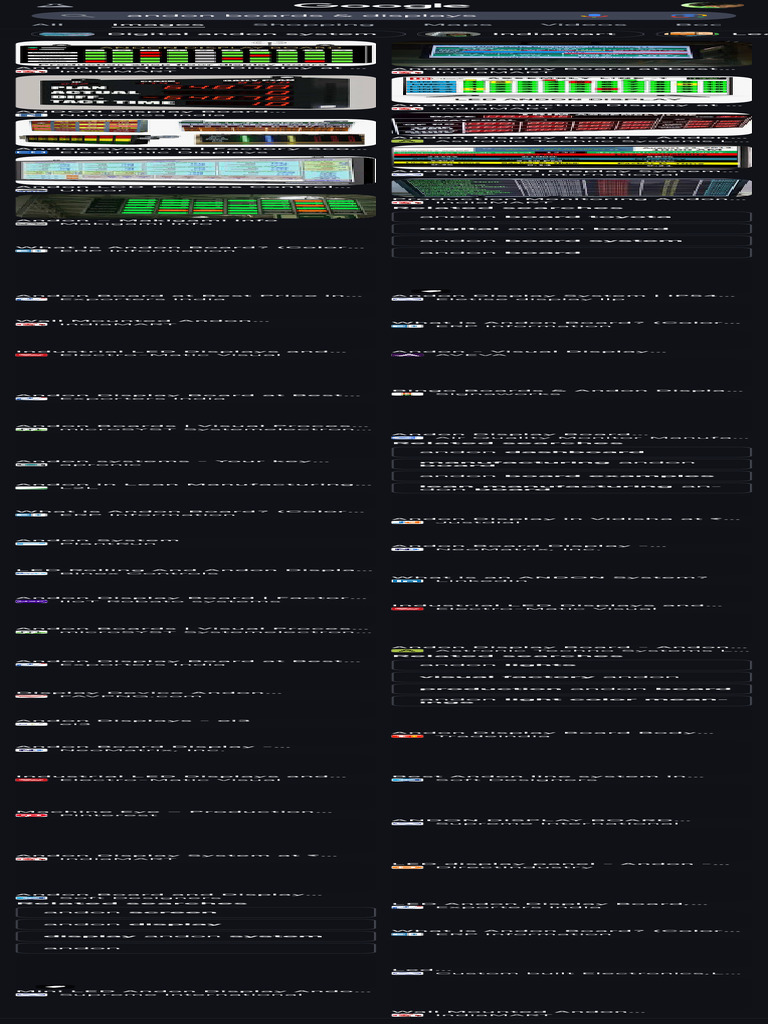 andon boards & displays - Google Search | PDF | Electronics ...