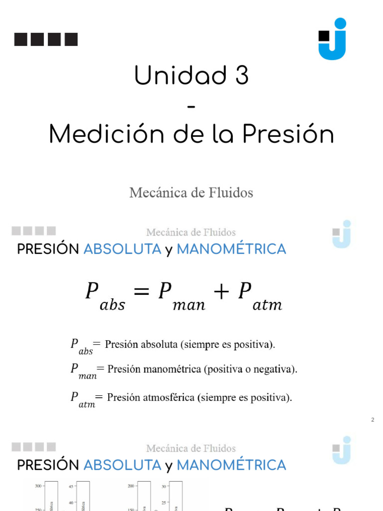 Unidad 3 - Medicion de La Presion - 2025C1 | PDF | Presión | Pascal ...