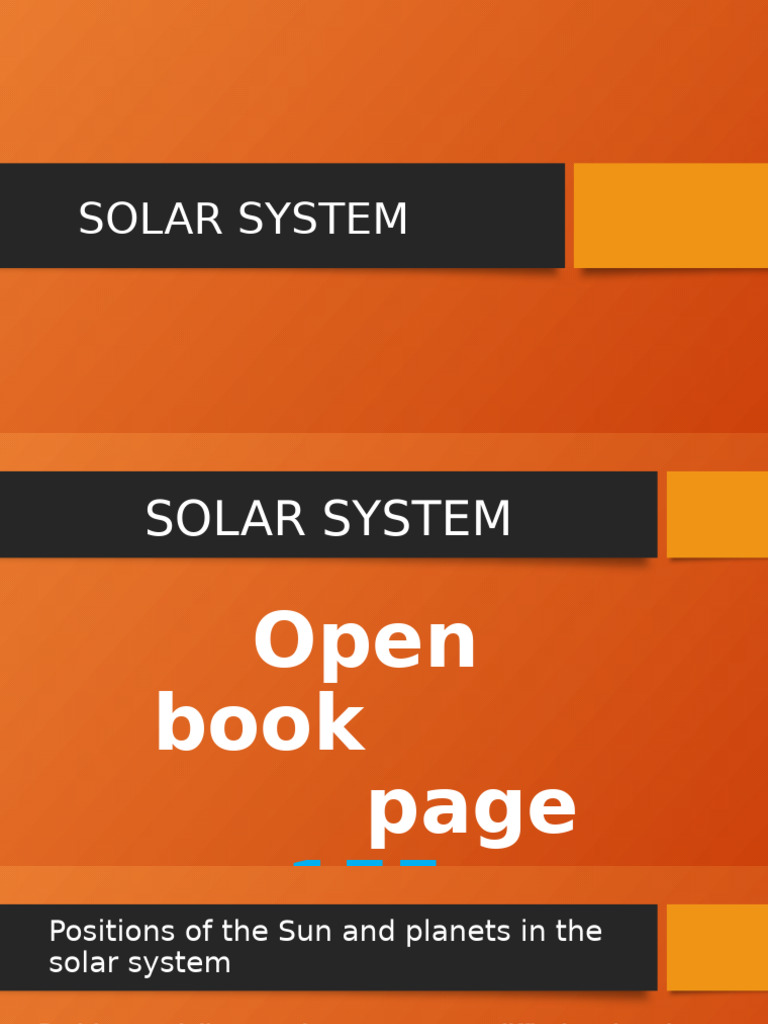 Solar System (My Explanation) | PDF | Solar System | Planets In Astrology