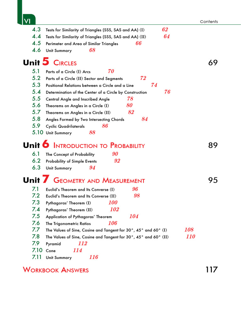 Math Workbook Grade 8 2 | PDF | Trigonometric Functions | Circle