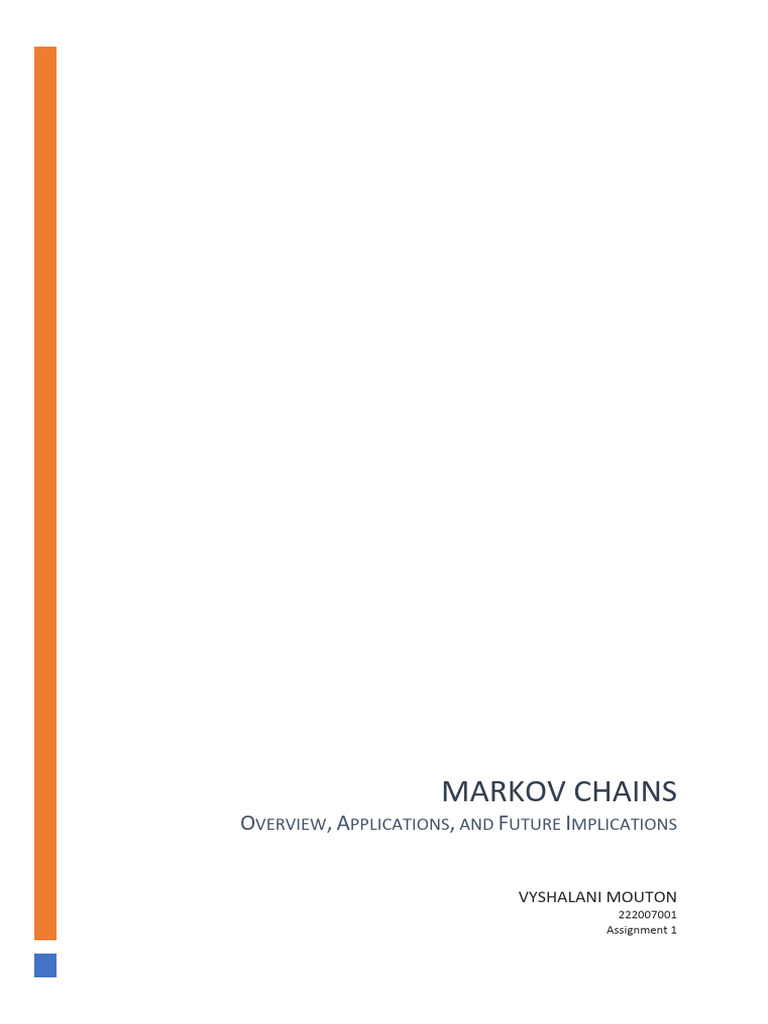 Markov Chain Research | PDF | Markov Chain | Artificial Intelligence