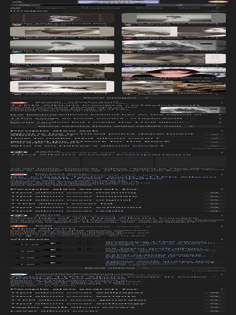 TTPD Album Cover - Google Search | PDF | Taylor Swift