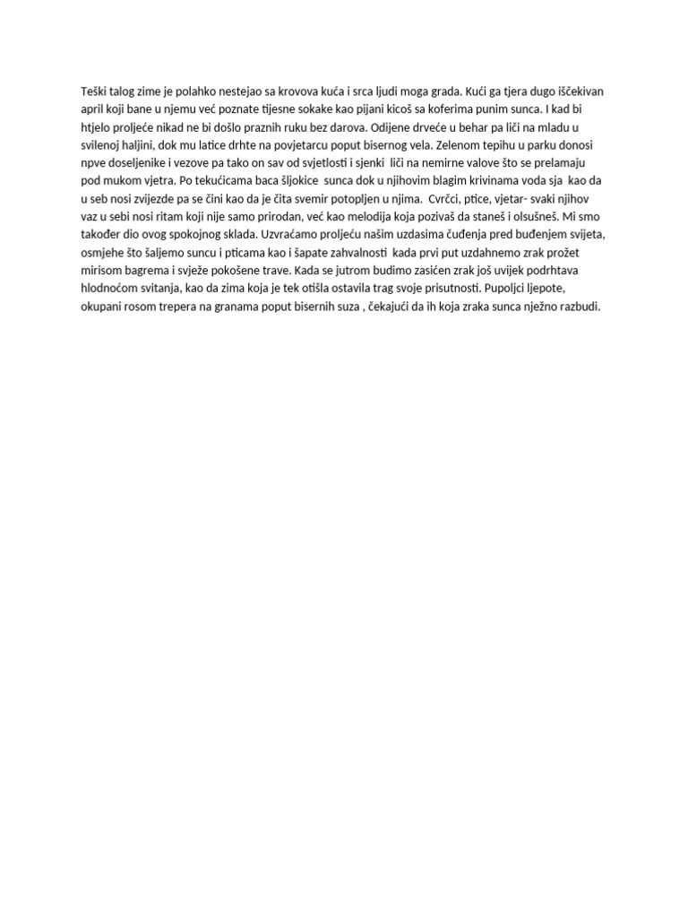 Proljece | PDF