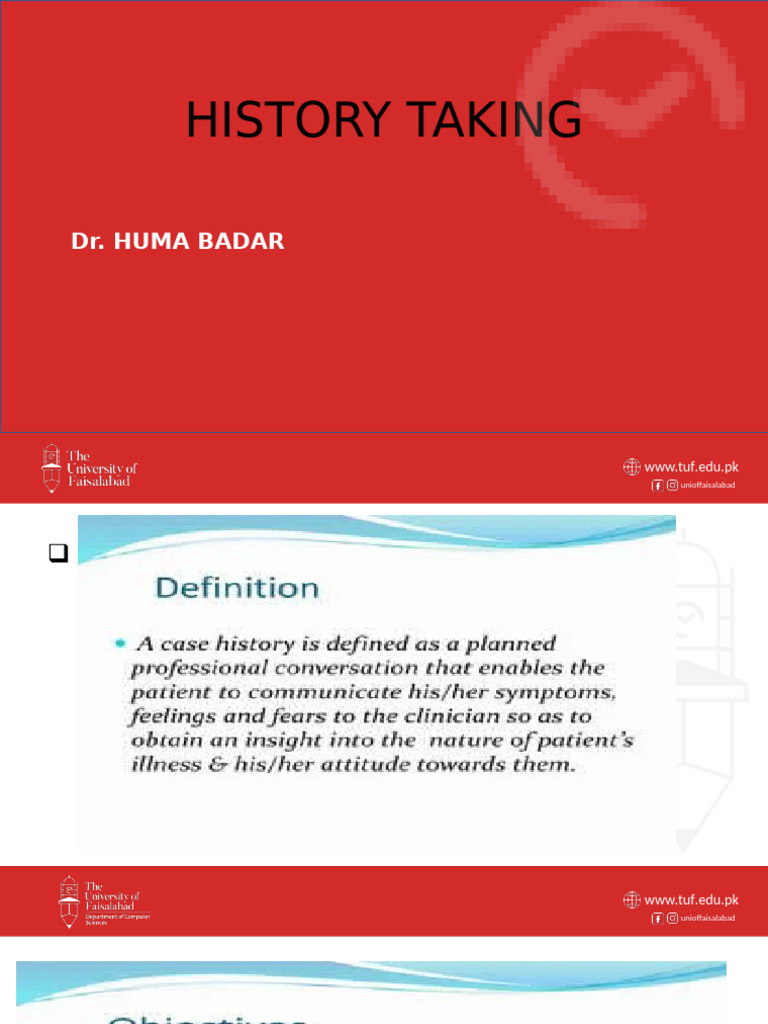 History Taking Surgery | PDF