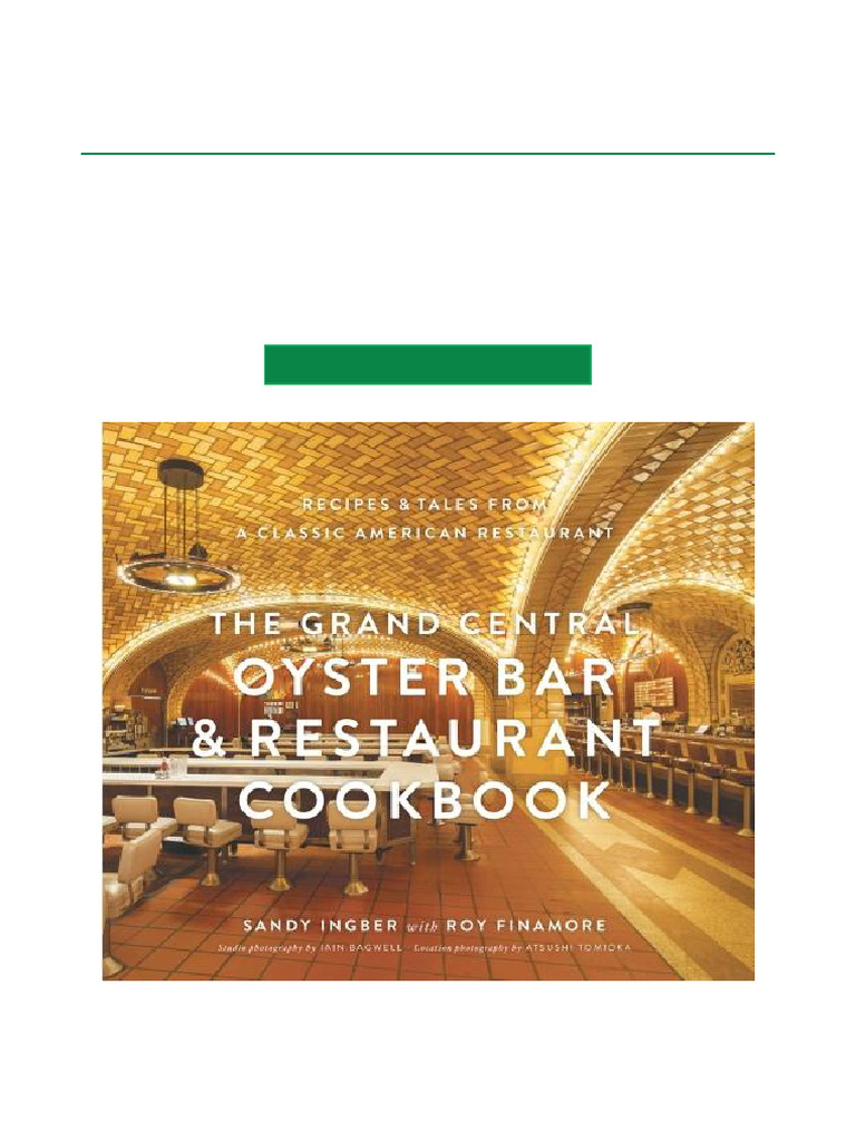 Grand Central Oyster Bar Cookbook | PDF
