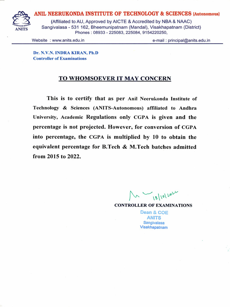 Conversion Certificate | PDF