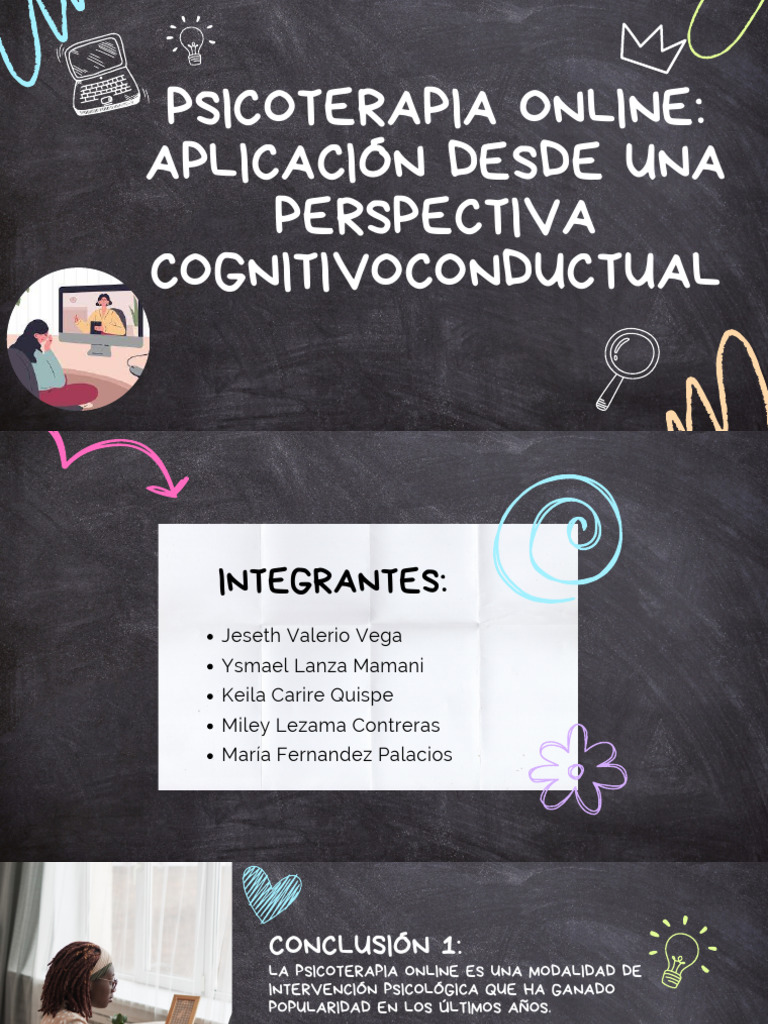 Actividades En Clase Psicoterapia Online Aplicación Desde Una