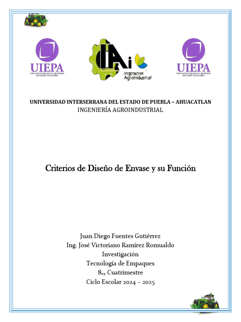 Criterios de Diseño de Envase y Su Función | PDF | Alimentos | Marca