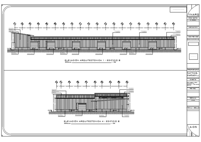 Elevaciones Edicifio B | PDF