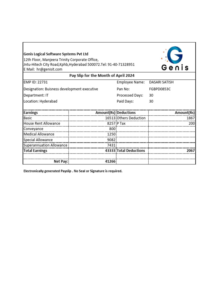 Dasari Satish - April - 2024 | PDF