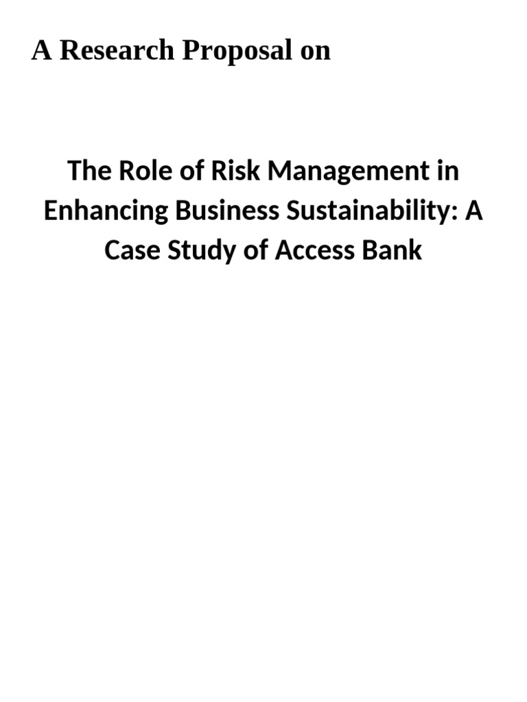 The Role of Risk Management | PDF | Risk Management | Risk
