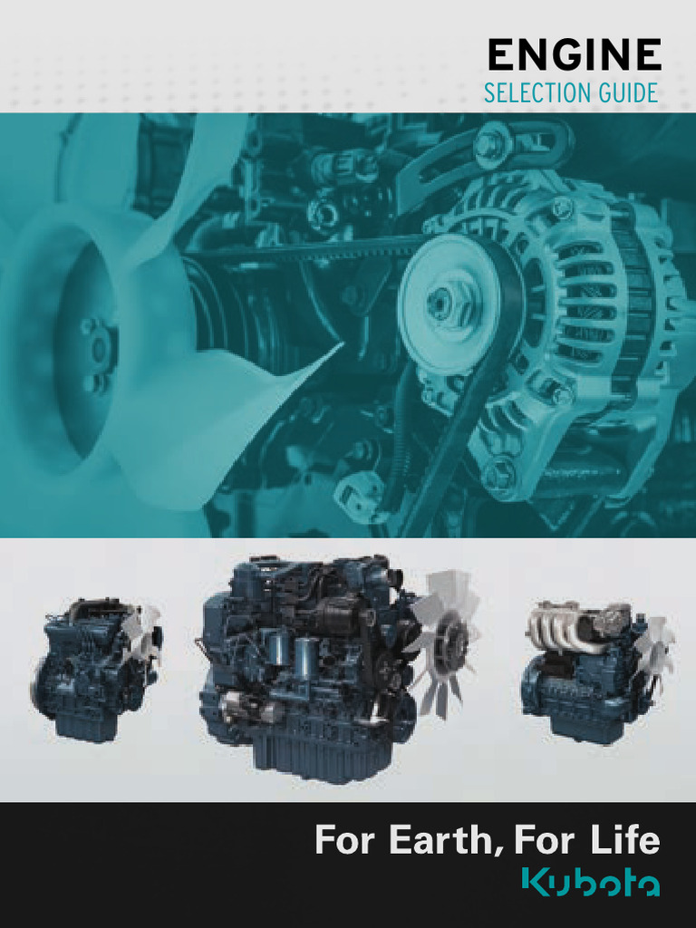 Kubota Diesel Engine Selection Guide | PDF | Horsepower | Turbocharger
