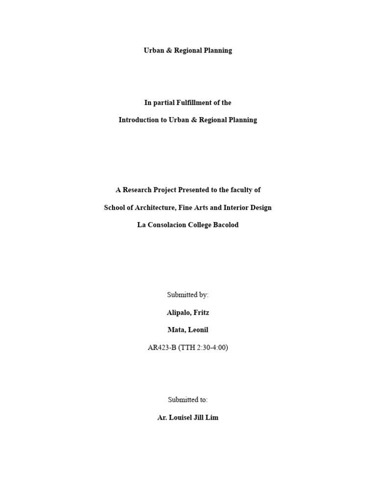 Urban and Regional Planning Insights | PDF | Urban Planning ...
