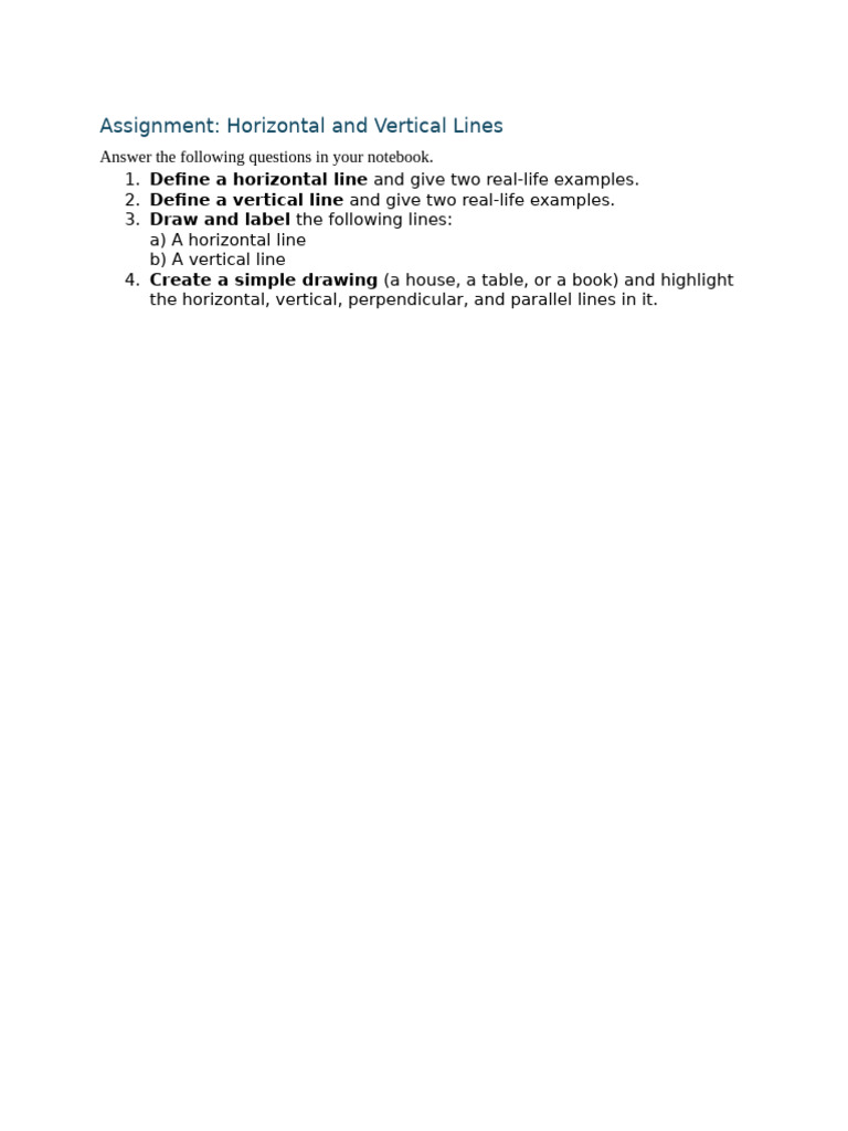 Assignment Horizontal Lines (1) (1) | PDF