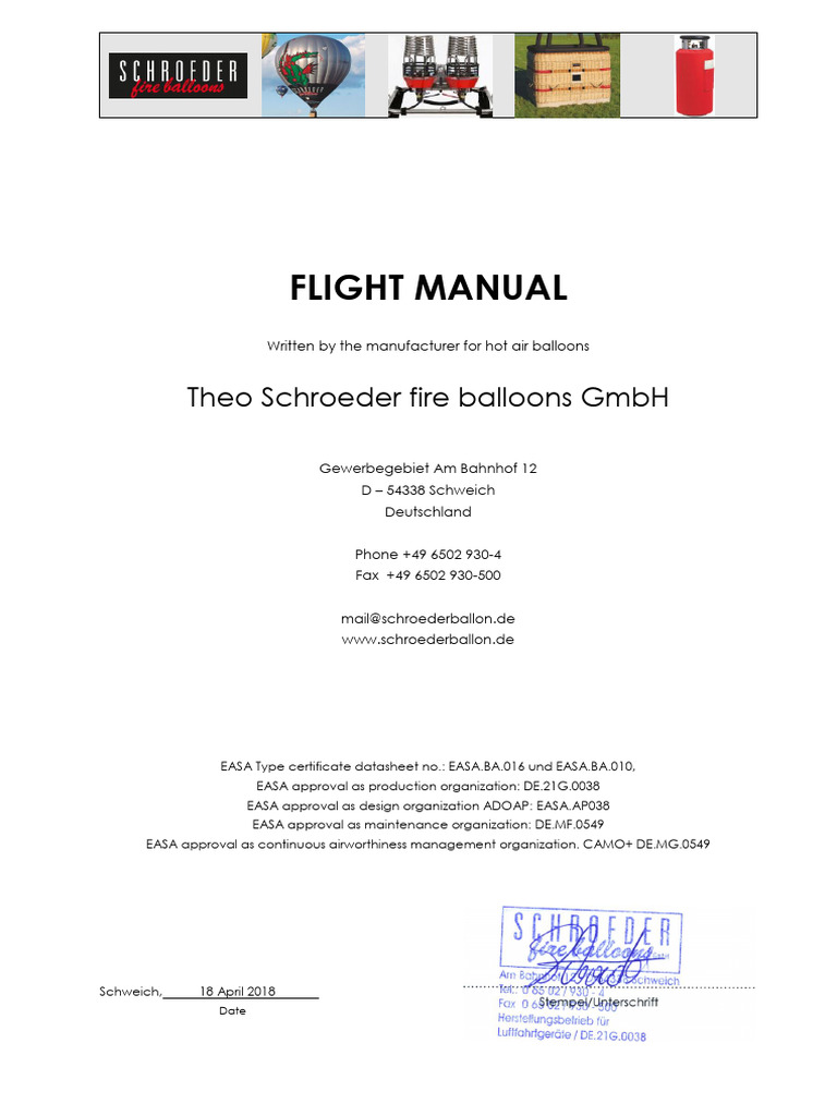 Flight Manual Ed2016 Änd.4 Aug2018 | PDF