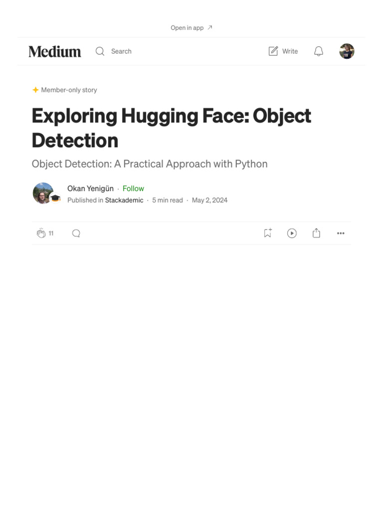 Exploring Hugging Face Object Detection By Okan Yenigün