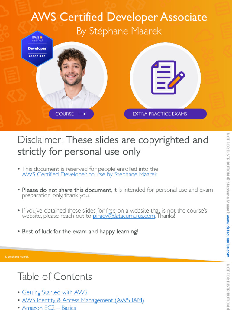 AWS Certified Developer Slides v36 | PDF | Amazon Web Services | Secure Shell