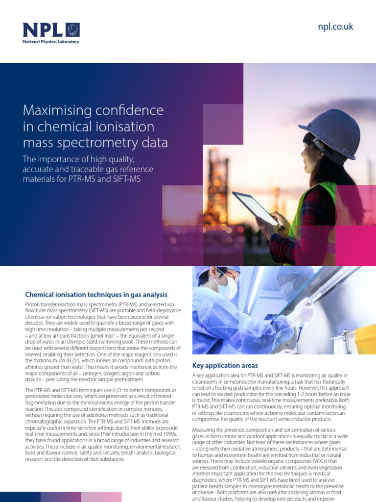 NPL reference | PDF | Mass Spectrometry | Gas Chromatography–Mass ...