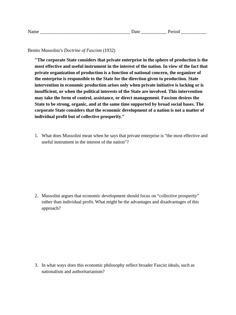 Economic Ideologies: Fascism, Keynes, Stalin | PDF | Fascism | Interest