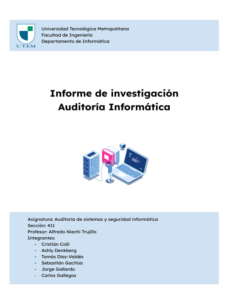 Informe Auditoría Informática - ASSI 411 | PDF | Auditoría | Informática