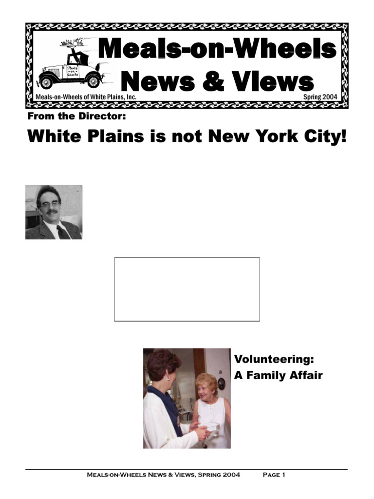 News & Views Spring 2004 | PDF | Meal