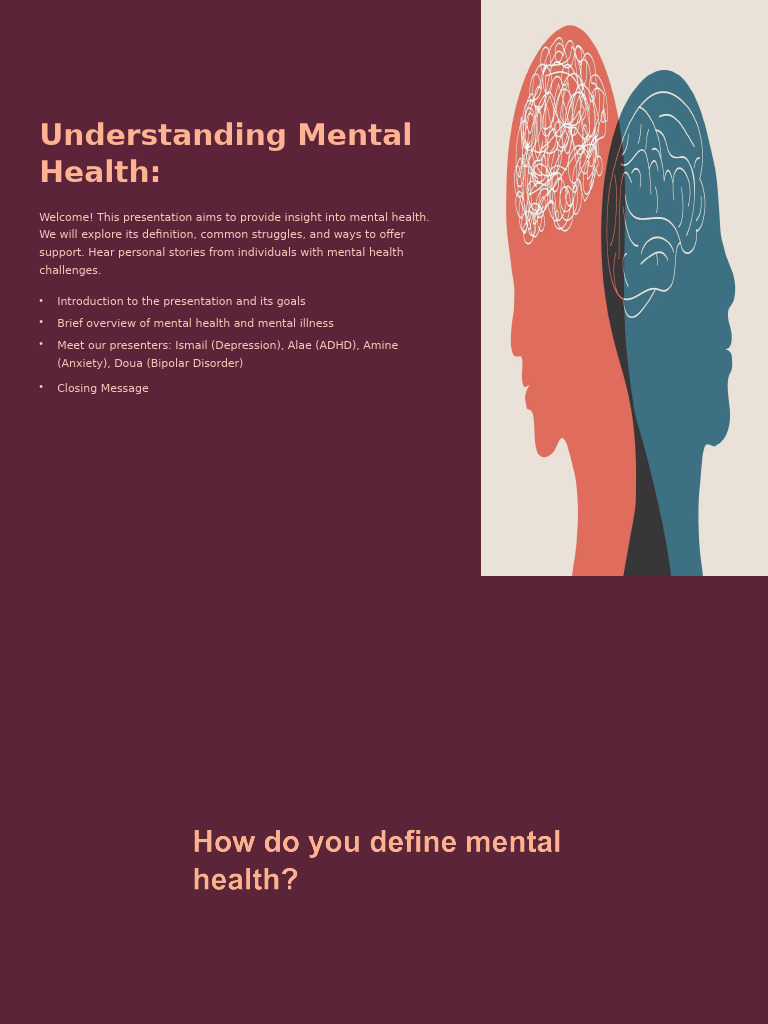 Understanding Mental Health | PDF | Mental Disorder | Anxiety