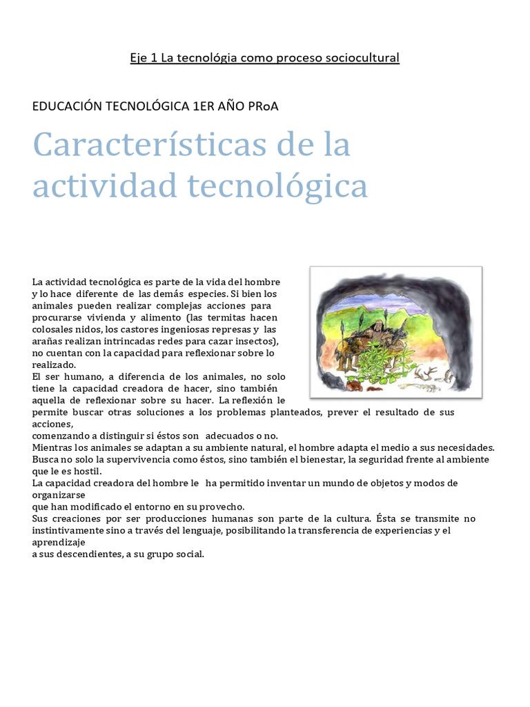 EDUCACI-N TECNOL-GICA 1ER A-O PRoA Cuadernillo | PDF