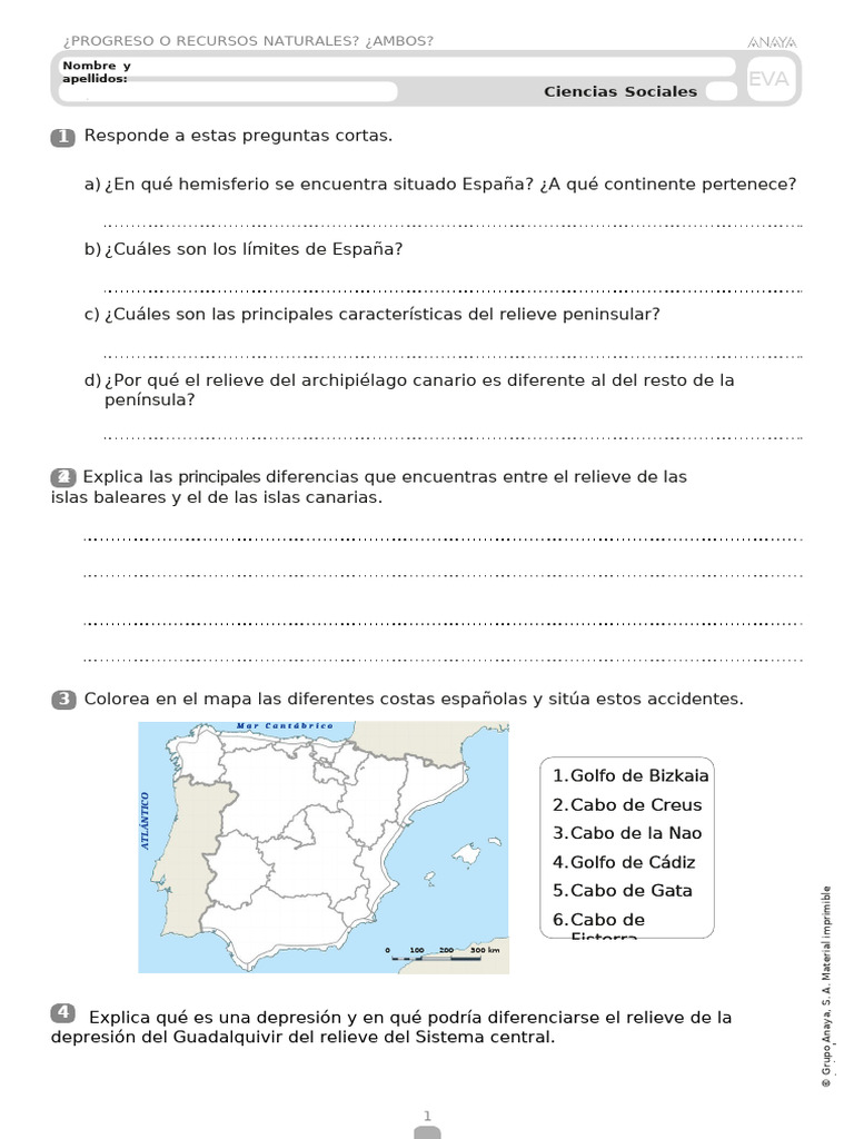 Montes Vascos en el Mapa de España | PDF | Península Ibérica | España
