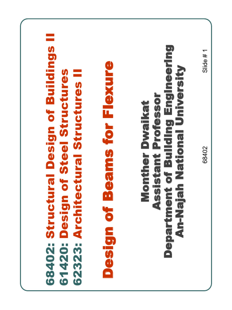 Design of Beams For Flexure | PDF | Bending | Beam (Structure)
