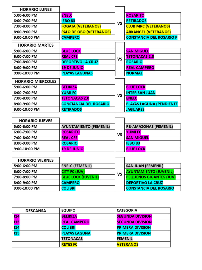 Rol Xikos j14-15 | PDF
