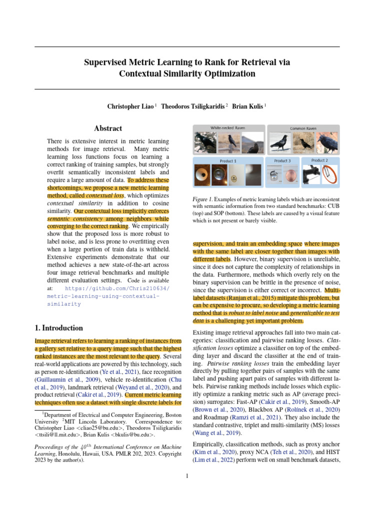 Contextual Similarity Optimization | PDF | Gradient | Experiment