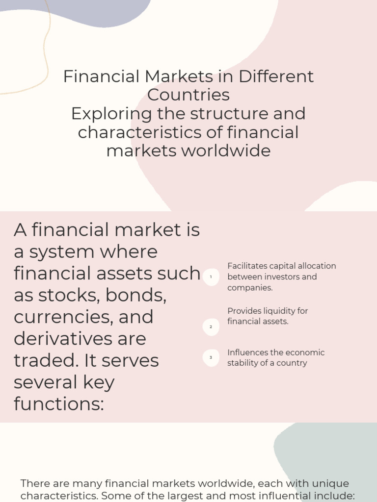 Global Financial Markets Overview | PDF