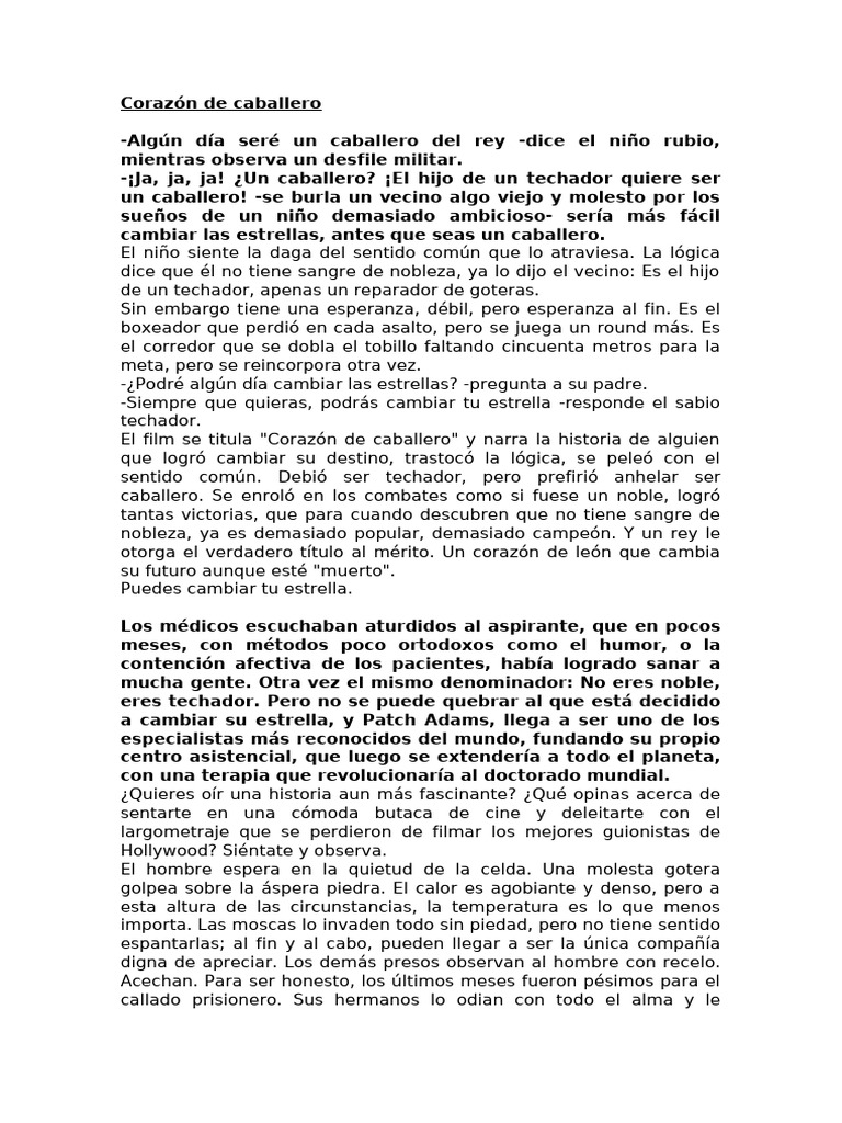 Corazón de Caballero | PDF