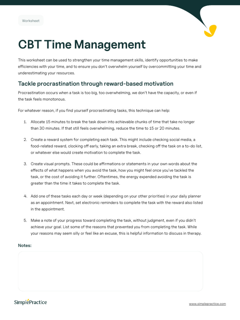 Time Management Skills Worksheet | PDF | Time Management | Professional ...