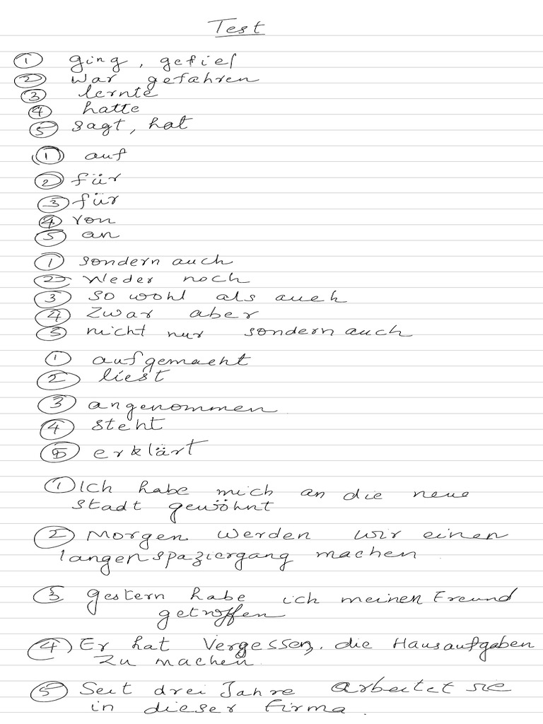 German Exam Osd 5 | PDF