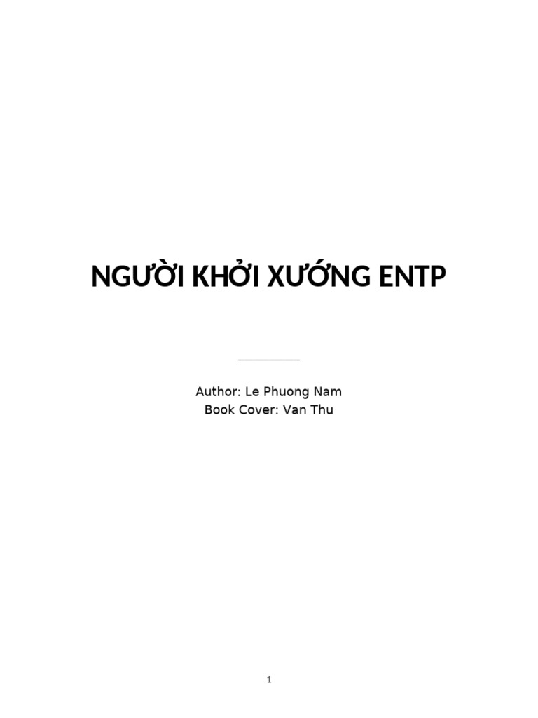 Ngư I KH I Xư NG Entp: Author: Le Phuong Nam Book Cover: Van Thu | PDF