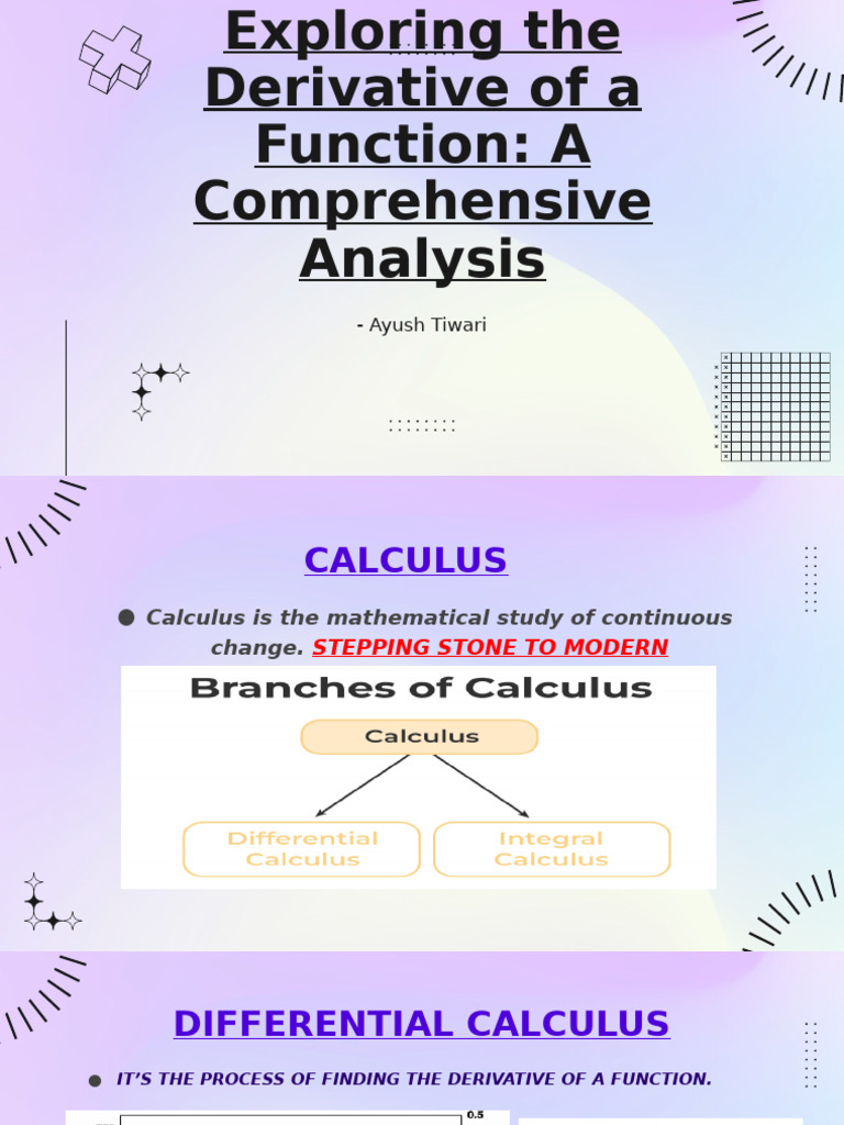 Understanding Derivatives in Calculus | PDF | Derivative | Calculus