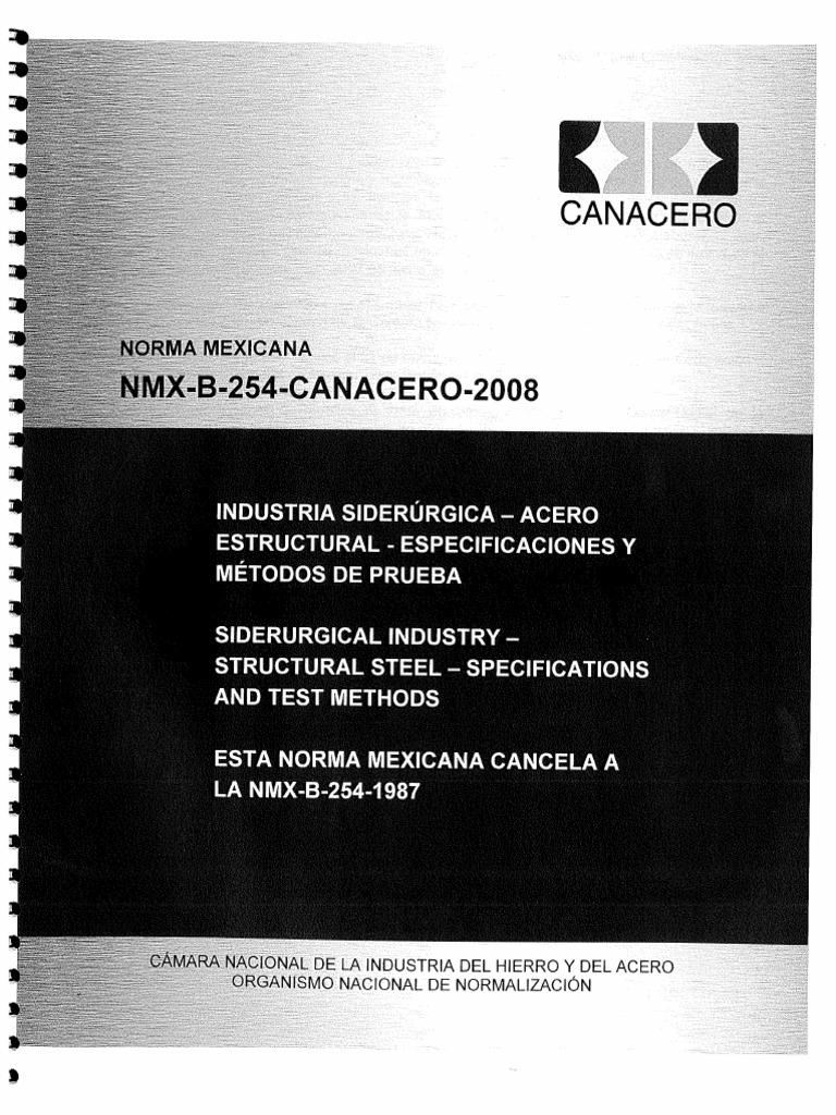 Nmx-B-254-Canacero 2008 | PDF