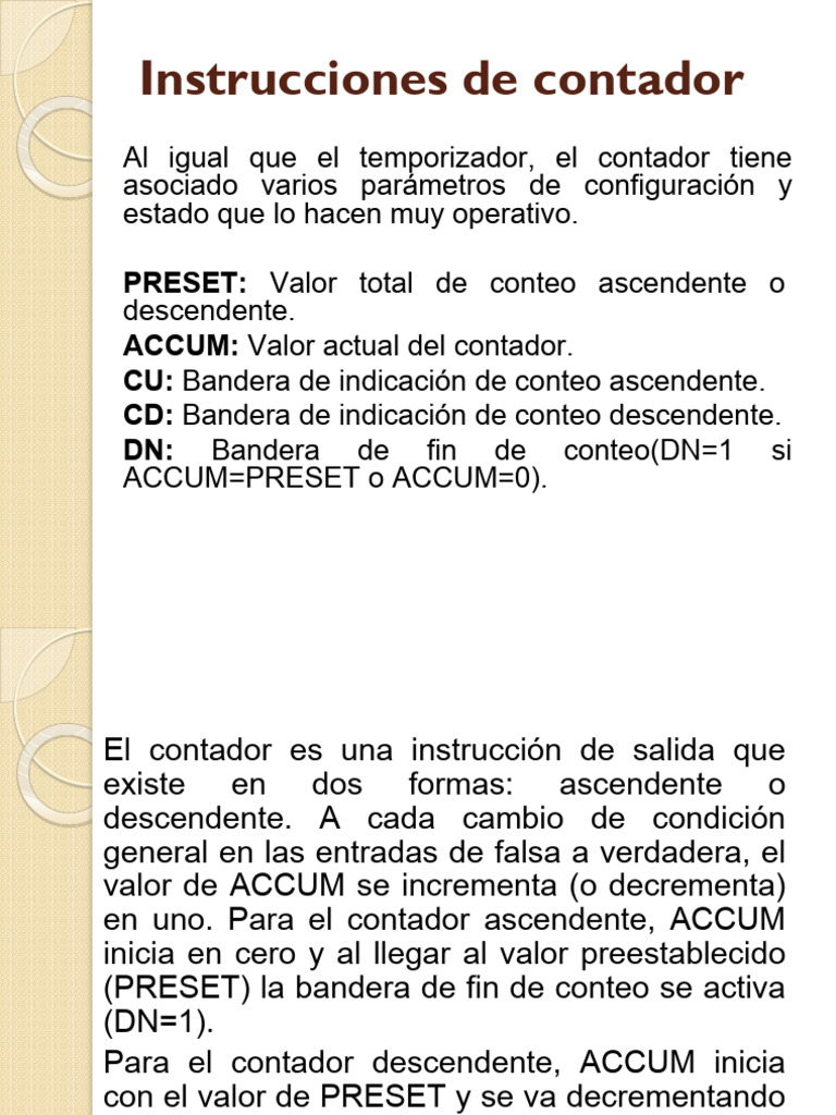 Instrucciones de Contador y Comparación | PDF | Unidad Central de procesamiento | Equipo de oficina