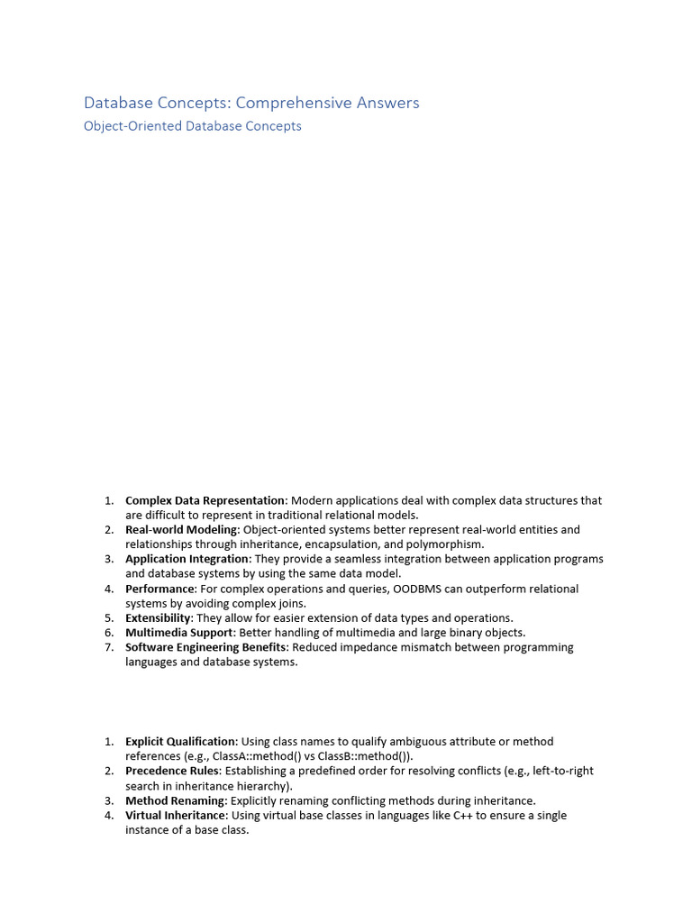 501 Data Base Exercises Solution | PDF | Xml Schema | Inheritance (Object Oriented Programming)