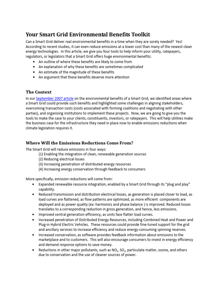 SGN-Smart-Grid-Environmental-Benefits Zheng APPROVED 2008 11 | PDF ...